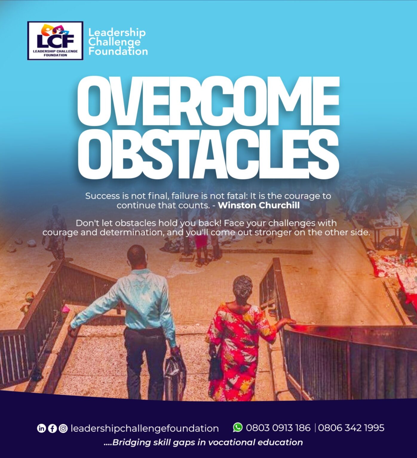 OVERCOME OBSTACLES – Leadership Challenge Foundation